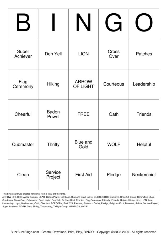 BLUE AND GOLD Bingo Cards to Download, Print and Customize!