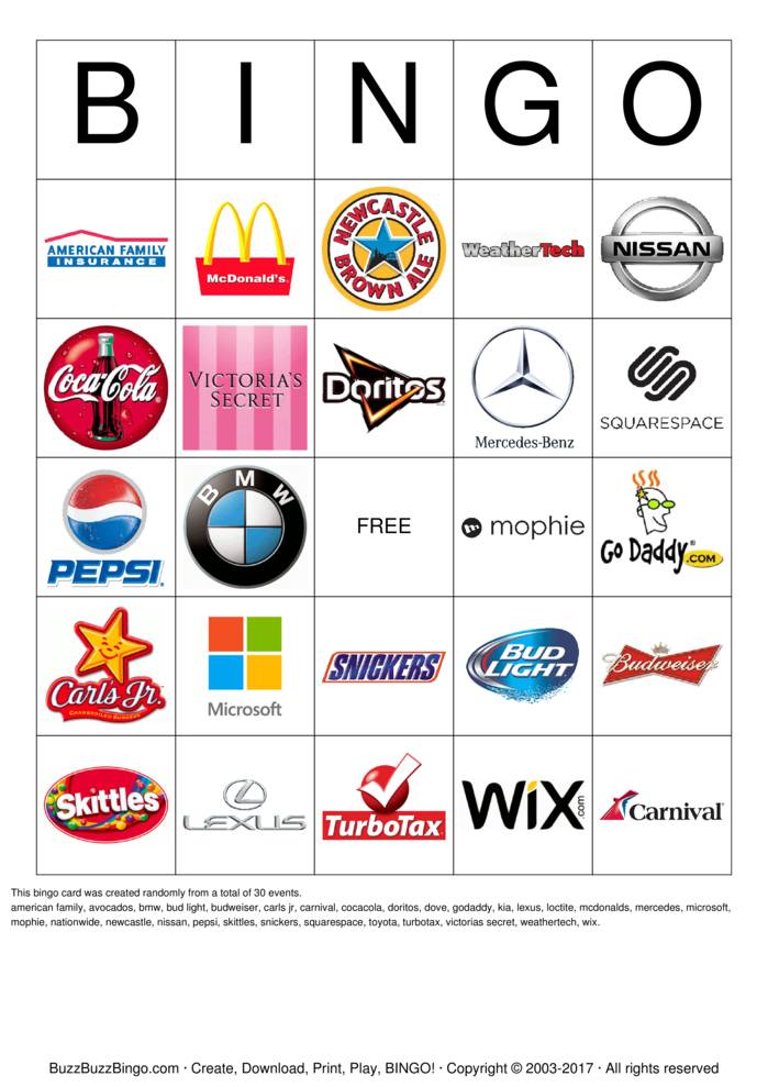 1-25 Bingo Cards to Download, Print and Customize!