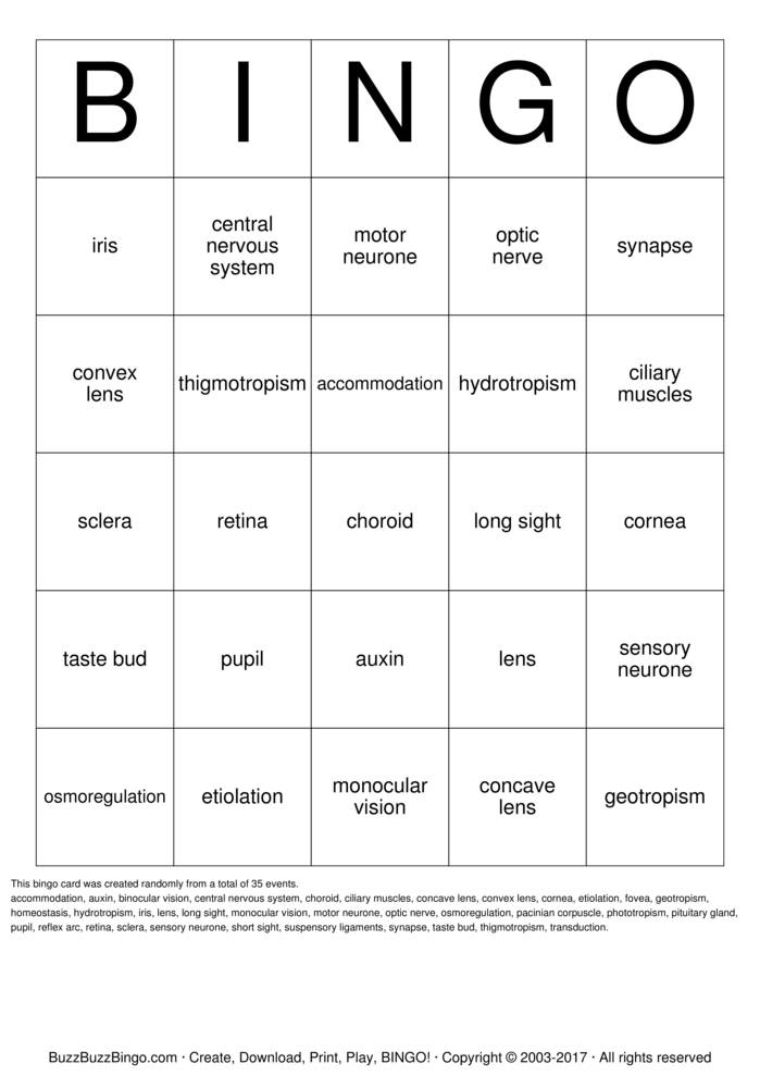 Coordination and response Bingo Cards to Download, Print and Customize!