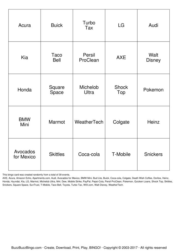 Custom Bingo Cards to Download, Print and Customize!