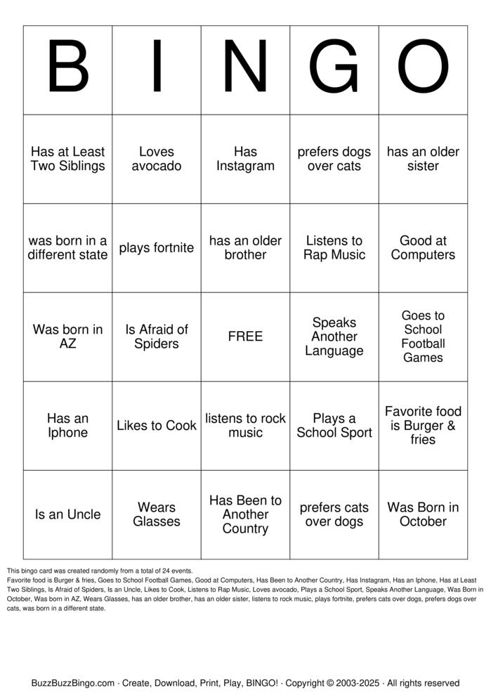 Buddy Bingo Bingo Cards to Download, Print and Customize!