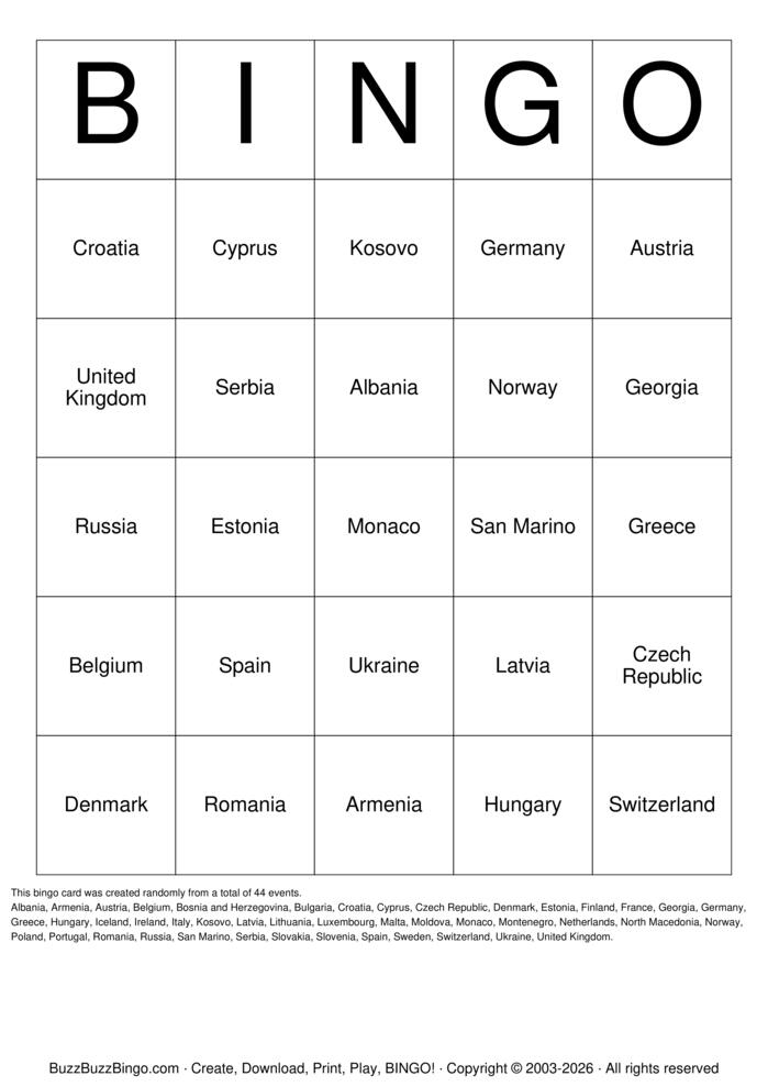 Custom Bingo Cards to Download, Print and Customize!