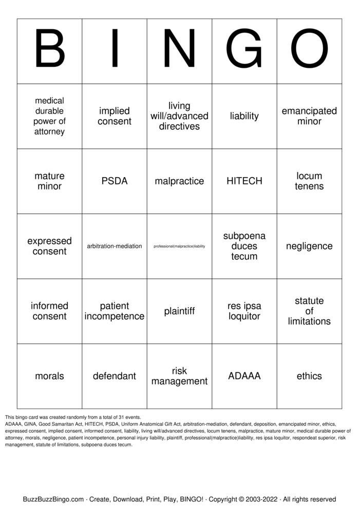 Custom Bingo Cards to Download, Print and Customize!
