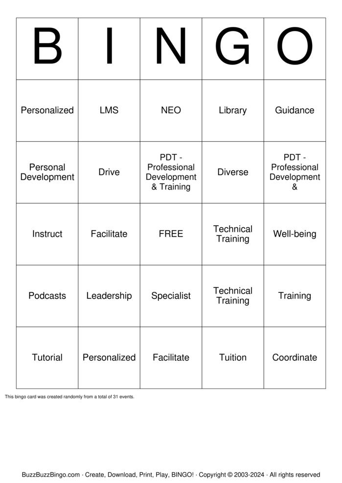 HR Buzzword Bingo Cards to Download, Print and Customize!