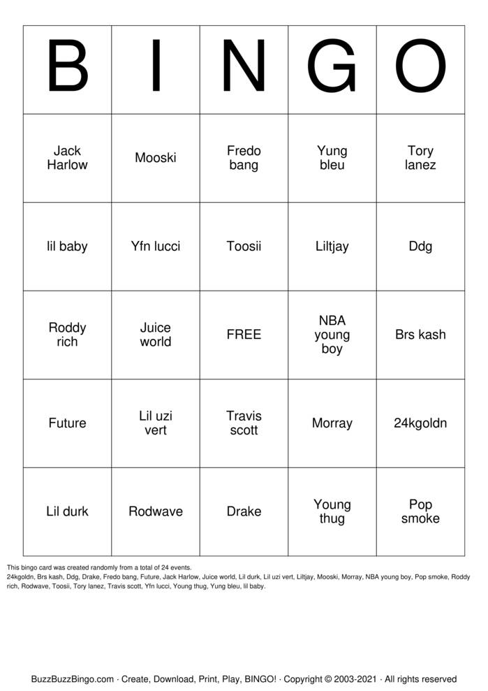 Melody Bingo Cards to Download, Print and Customize!