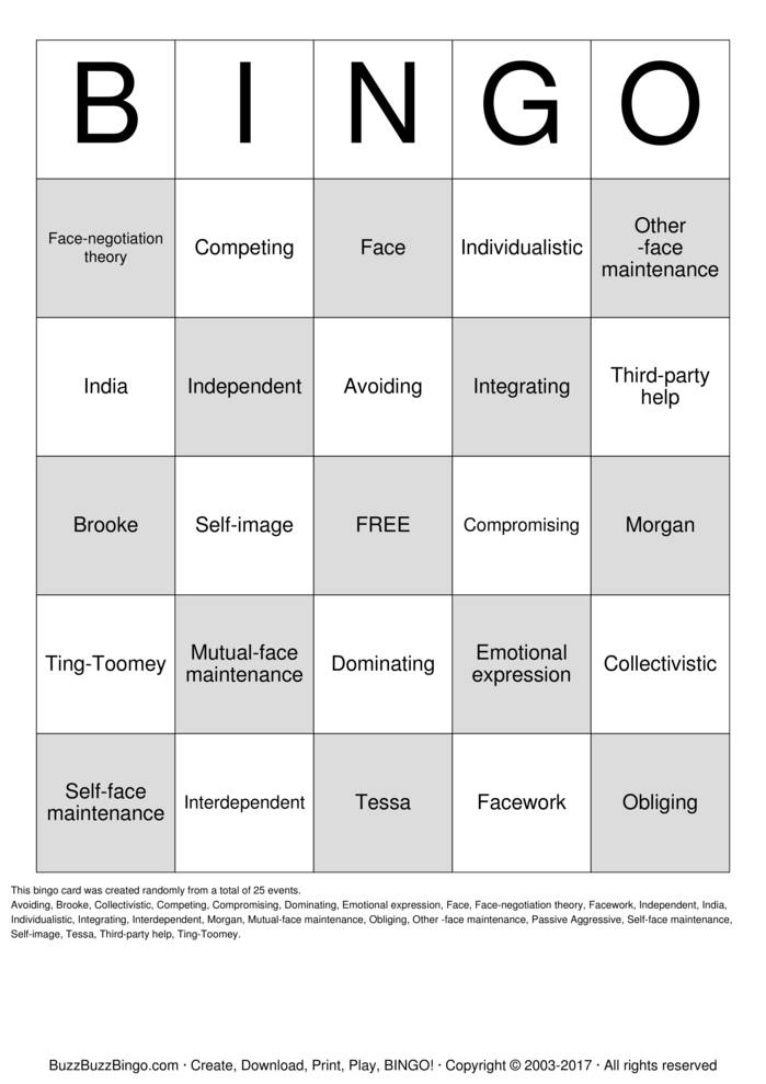 Custom Bingo Cards to Download, Print and Customize!