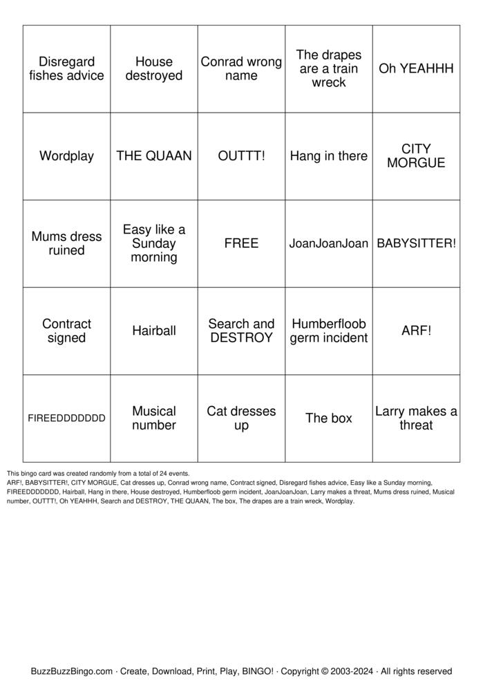 Cat in the Hat Bingo Cards to Download, Print and Customize!