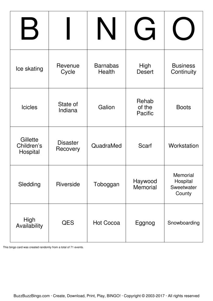 Custom Bingo Cards to Download, Print and Customize!