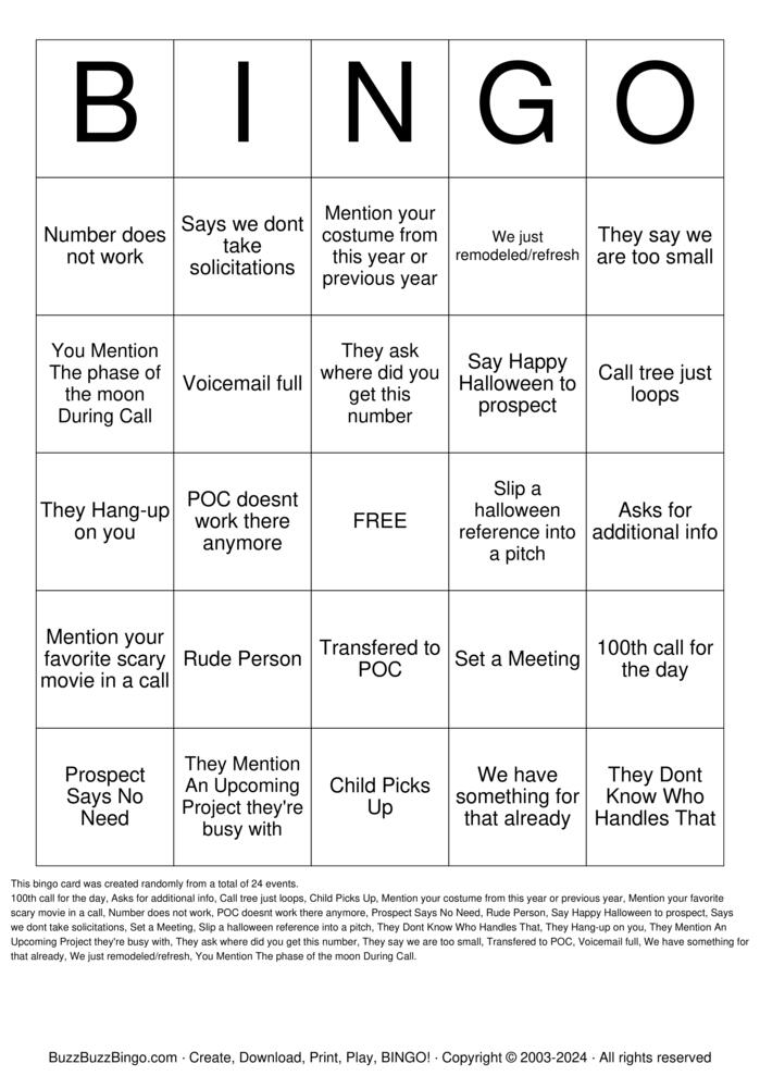 Halloween Bingo Cards to Download, Print and Customize!