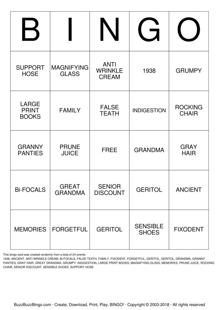 Happy 80th Birthday!! Bingo Cards to Download, Print and Customize!