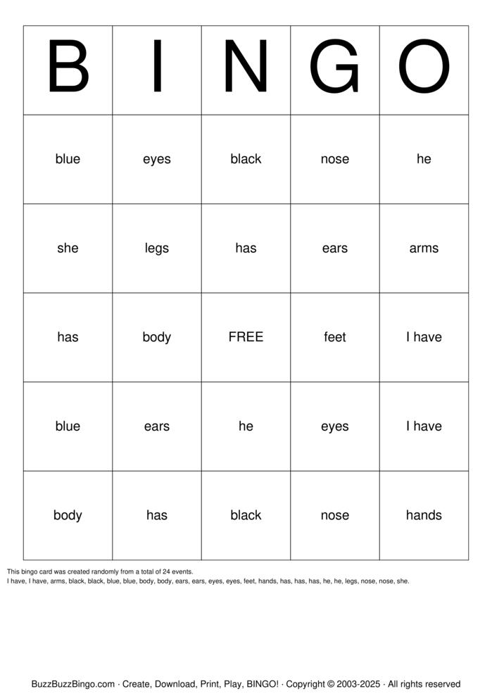 High frequency words Bingo Cards to Download, Print and Customize!