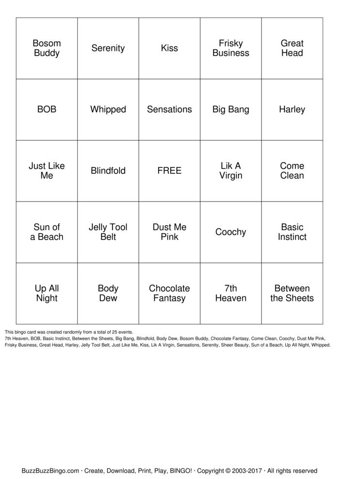 PURE ROMANCE Bingo Cards to Download, Print and Customize!