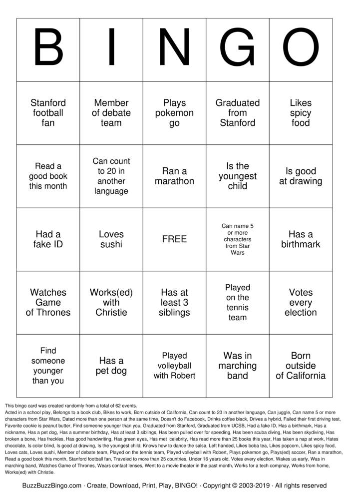 Autograph Bingo Cards to Download, Print and Customize!