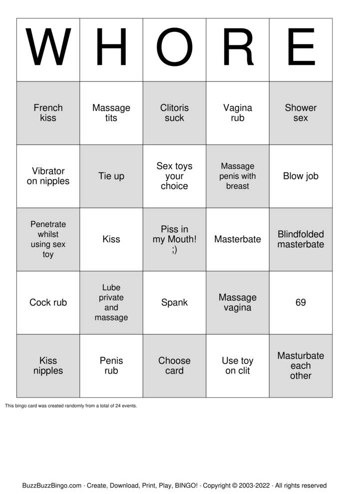 Sex Toy Bingo Bingo Cards To Download Print And Customize