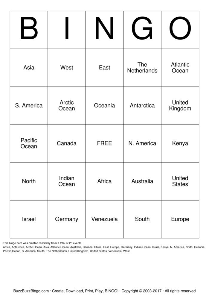 Expedition Earth Bingo Cards to Download, Print and Customize!