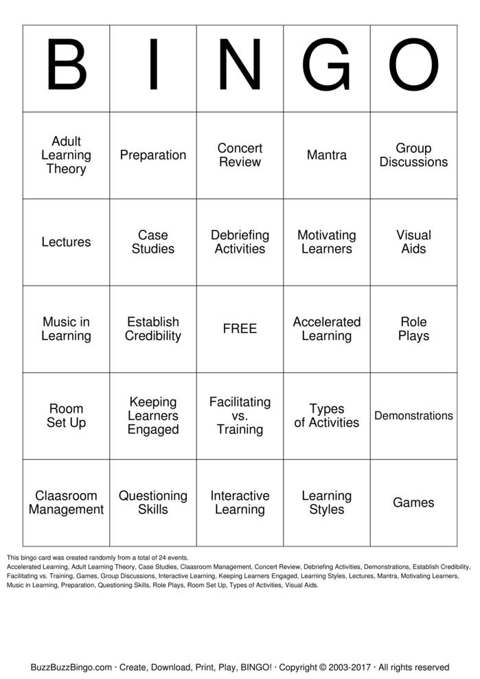 Products and Services Bingo Cards to Download, Print and Customize!