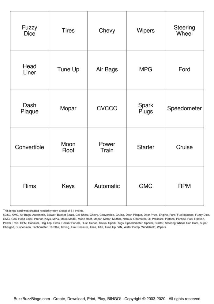 CVCCC Banquet Bingo Bingo Cards to Download, Print and Customize!