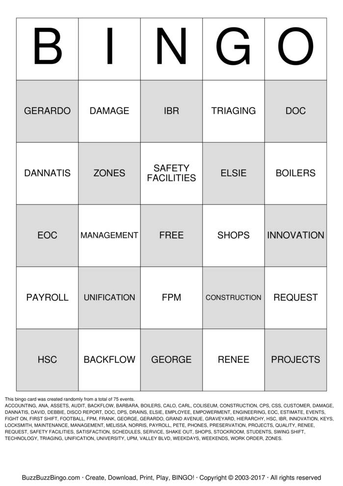 Custom Bingo Cards to Download, Print and Customize!