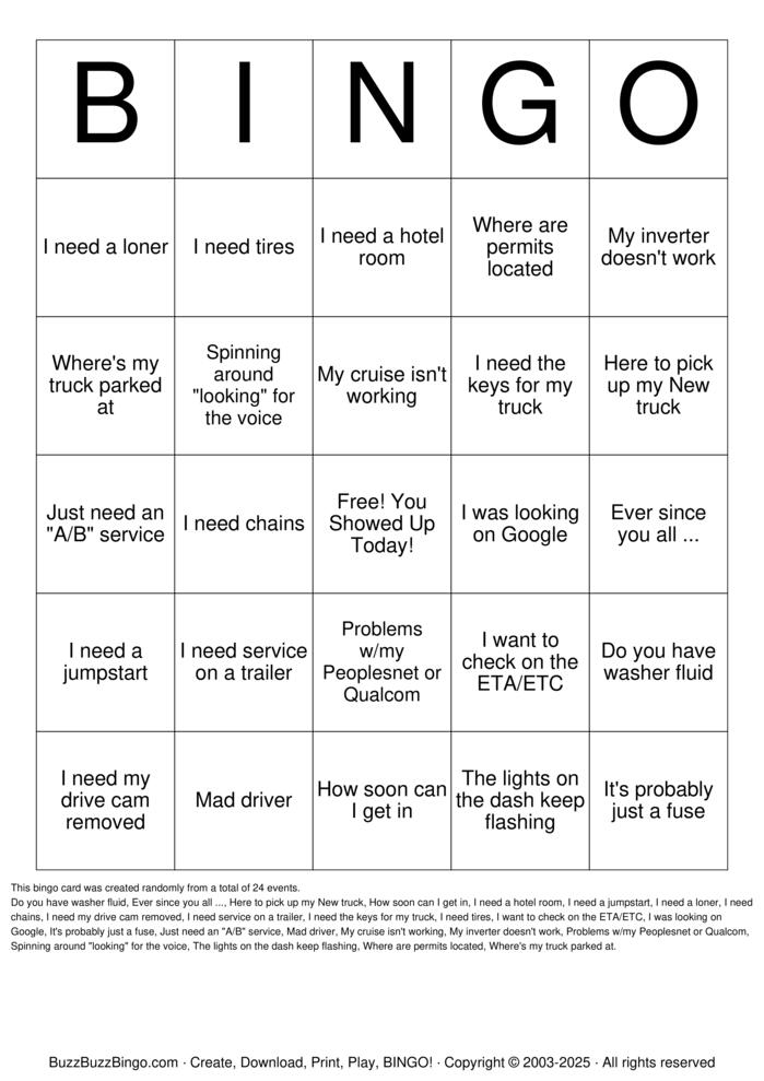 Shop Bingo Bingo Cards to Download, Print and Customize!