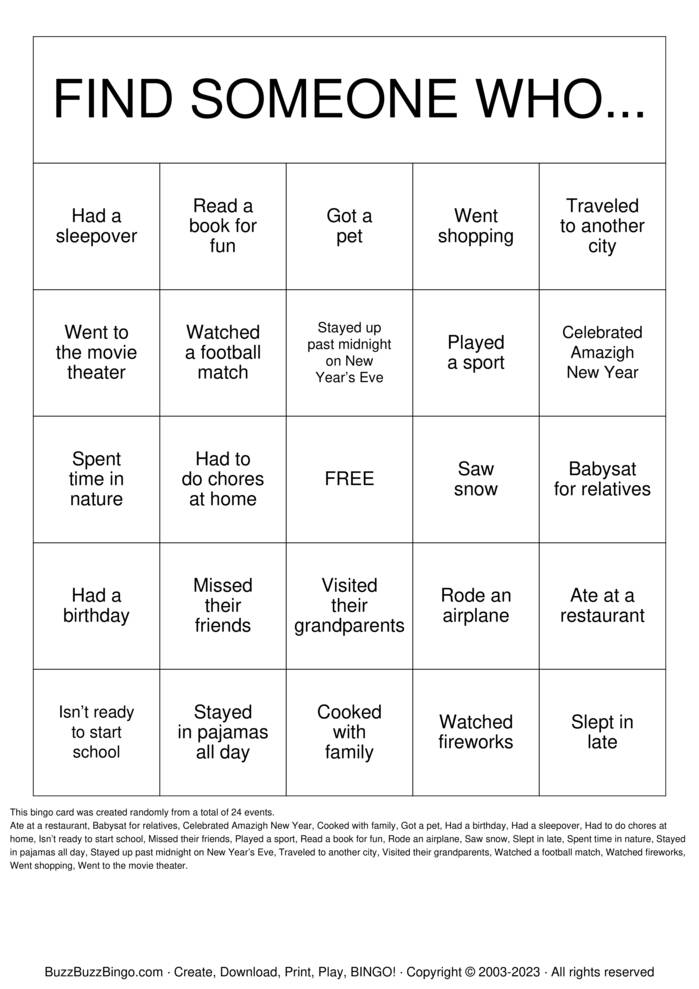 Winter Break Bingo Cards to Download, Print and Customize!