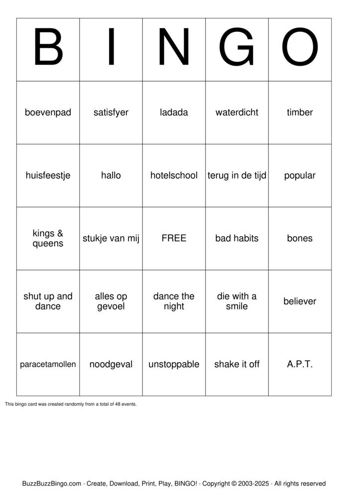 Numbers 1-48 Bingo Cards to Download, Print and Customize!