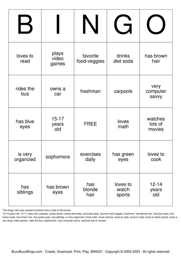 Icebreaker Bingo Cards to Download, Print and Customize!