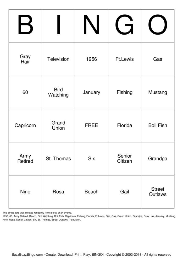 FISHING Bingo Cards to Download, Print and Customize!
