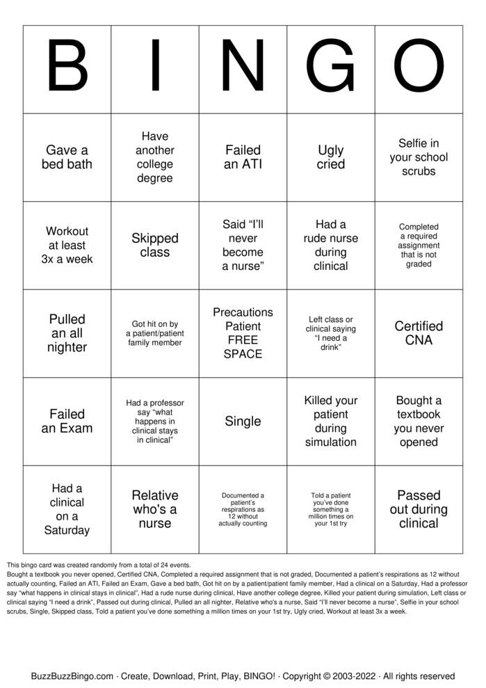 Gastrointestinal Disorders Bingo Cards to Download, Print and Customize!