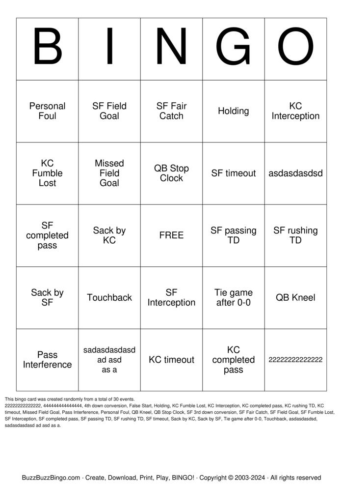 444444444444444 Bingo Cards to Download, Print and Customize!