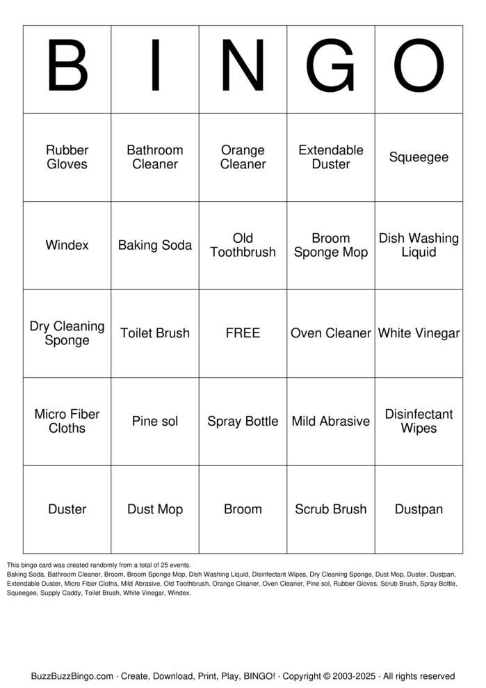 Environmental Services Week BINGO Bingo Cards to Download, Print and ...