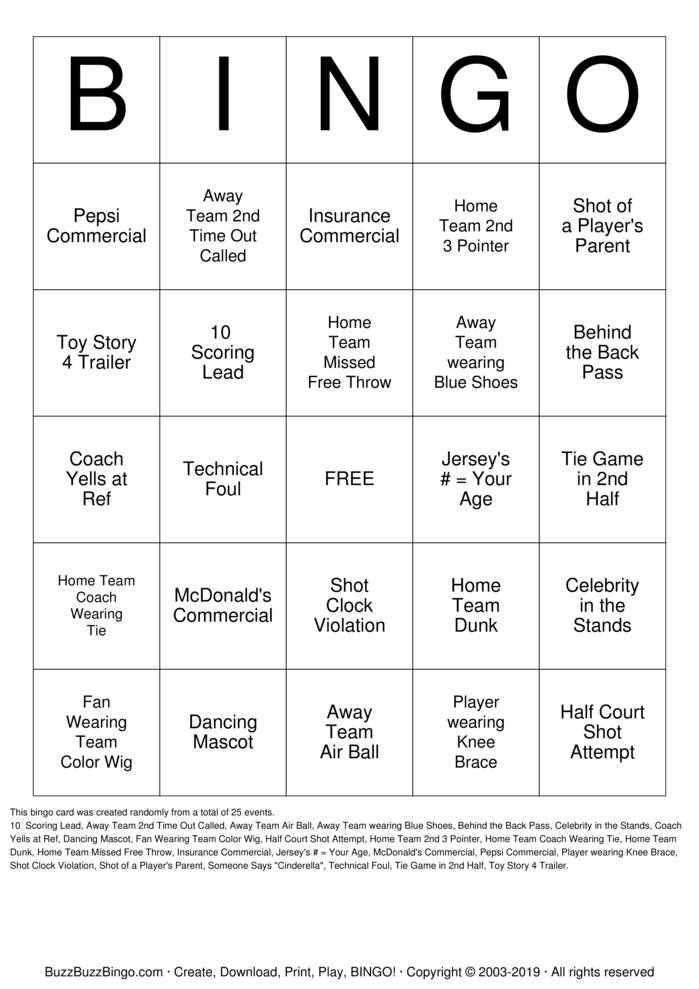 March Madness Bingo Cards to Download, Print and Customize!