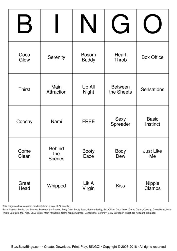 PURE ROMANCE Bingo Cards to Download, Print and Customize!