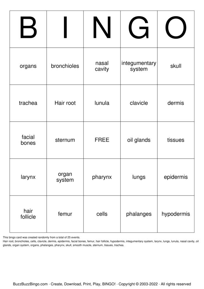 Science Grade 6 Bingo Cards to Download, Print and Customize!