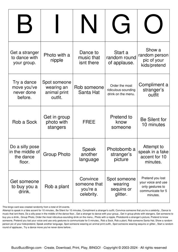 Girls Night In Bingo Cards to Download, Print and Customize!