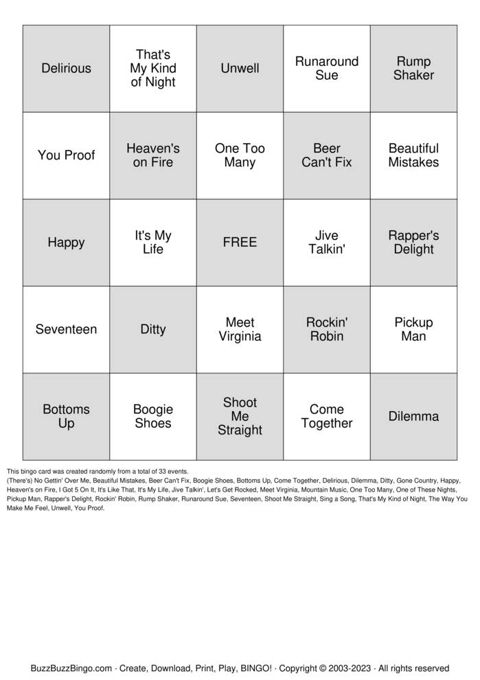 Huggy Bear SINGO Bingo Cards to Download, Print and Customize!