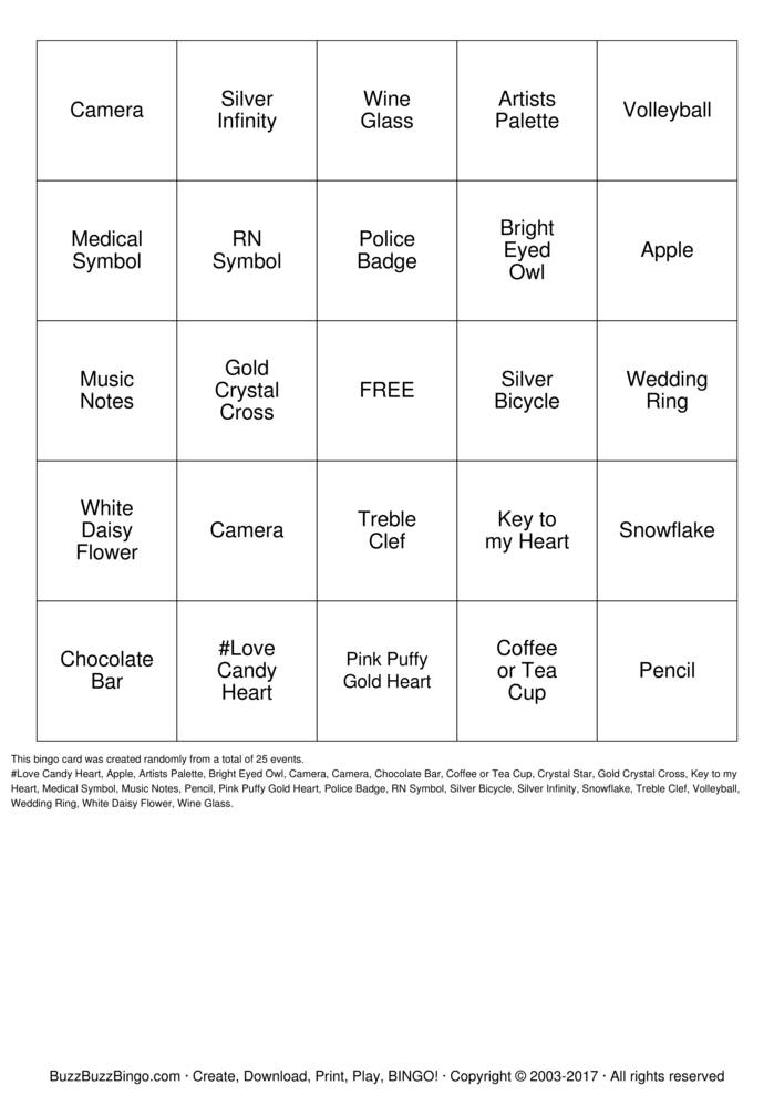 Origami Owl Hostess Bingo Bingo Cards to Download, Print and Customize!