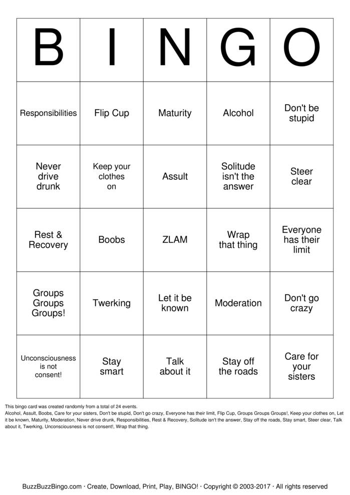 Risk Management Buzzword Bingo Cards to Download, Print and Customize!