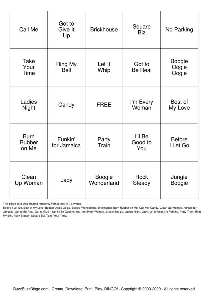SINGO Bingo Cards to Download, Print and Customize!