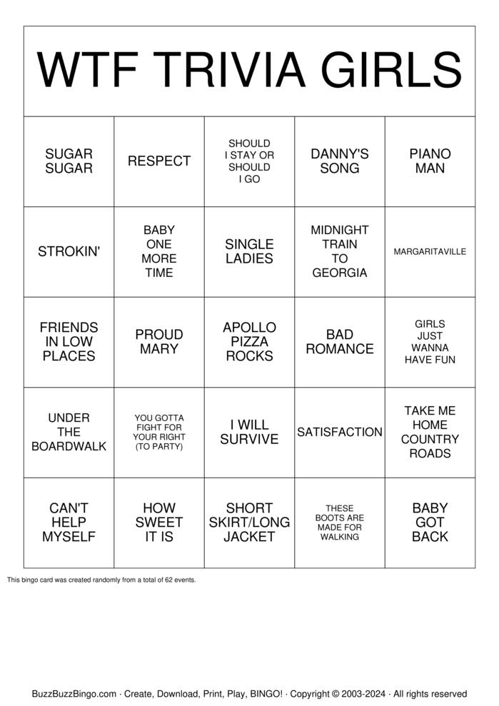 Sing Along Songs Bingo Cards to Download, Print and Customize!