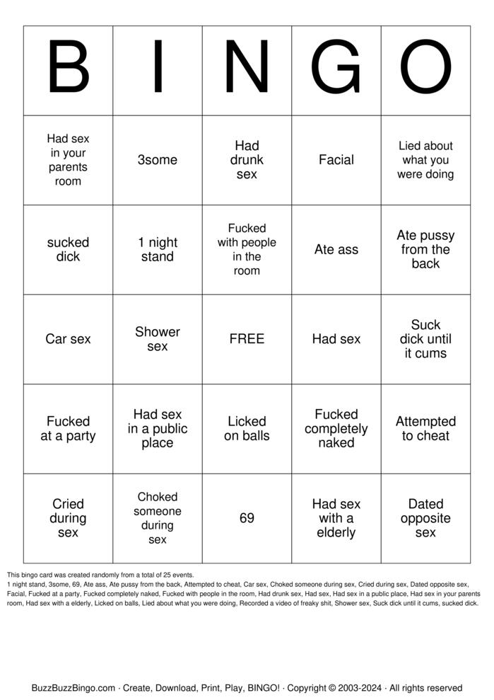 Freaky Bingo Bingo Cards to Download, Print and Customize!