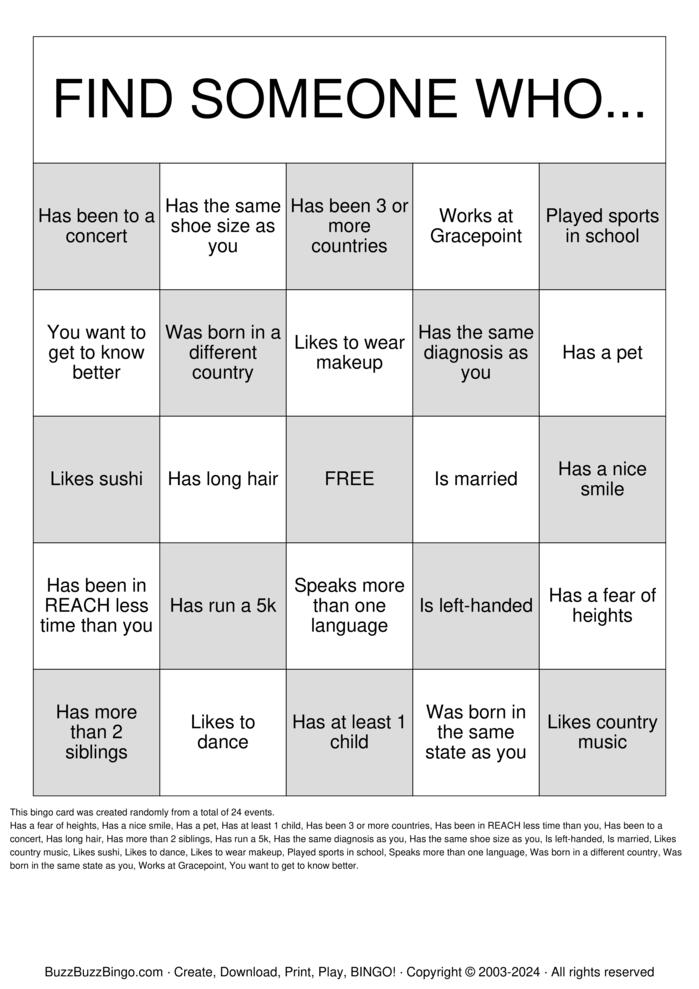 Initiating a Conversation Bingo Cards to Download, Print and Customize!