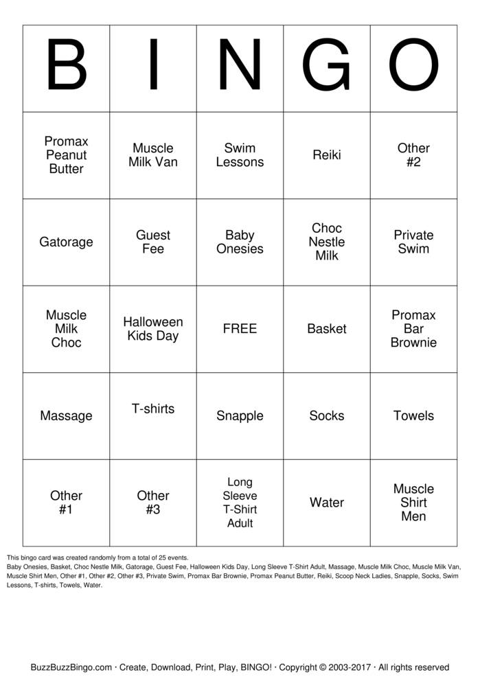 Bingo Cards to Download, Print and Customize!