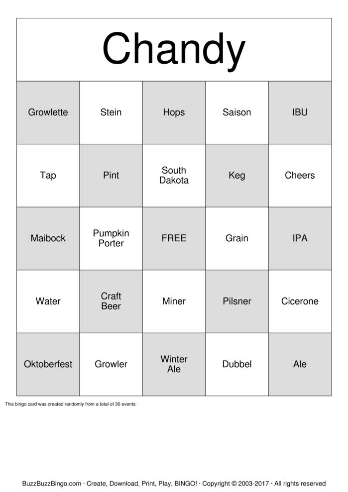 Tap Bingo Cards to Download, Print and Customize!
