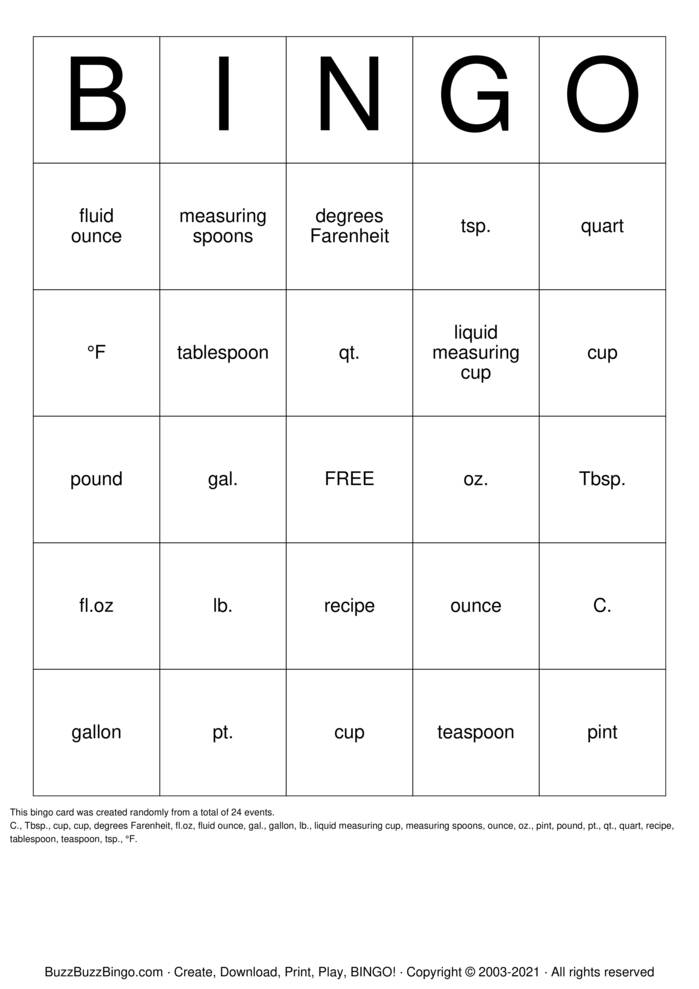Numbers 1-25 Bingo Cards to Download, Print and Customize!