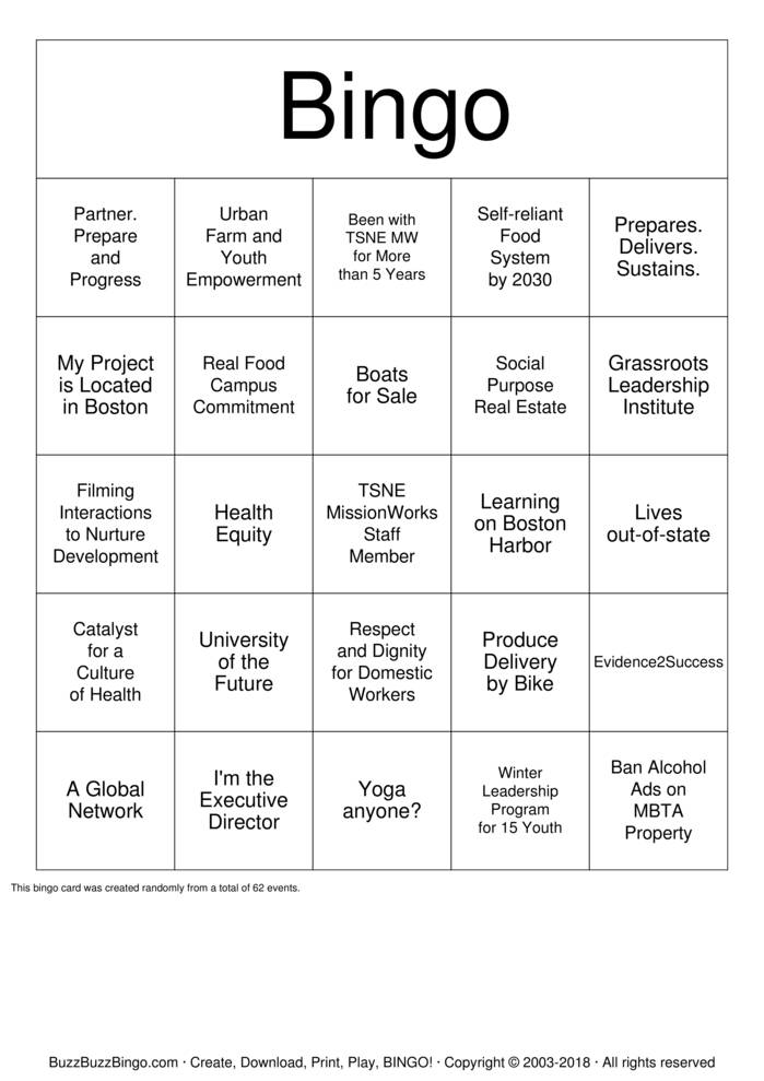 Resilience Bingo Cards to Download, Print and Customize!