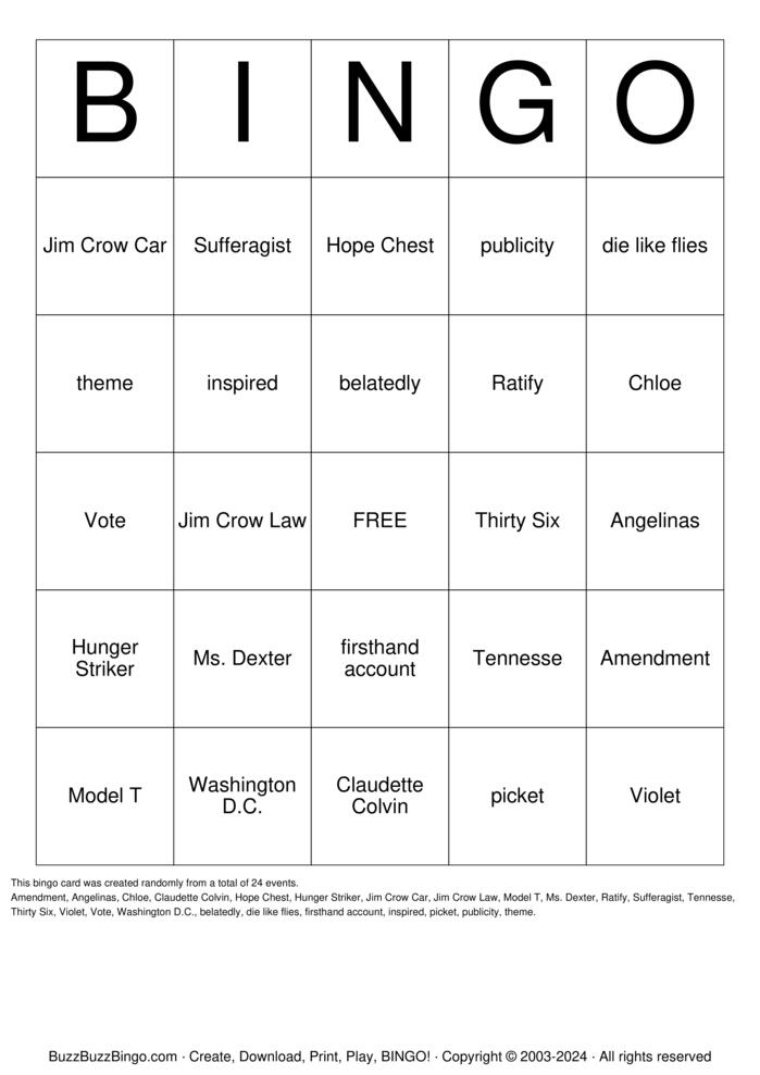 white Bingo Cards to Download, Print and Customize!