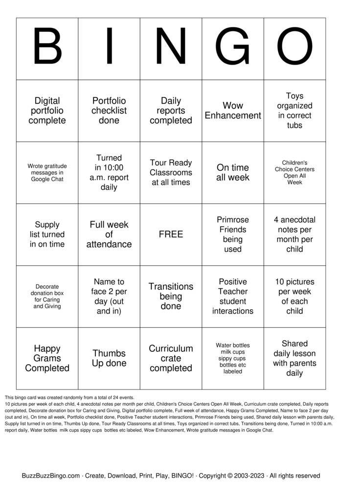 Primrose Bingo Cards to Download, Print and Customize!