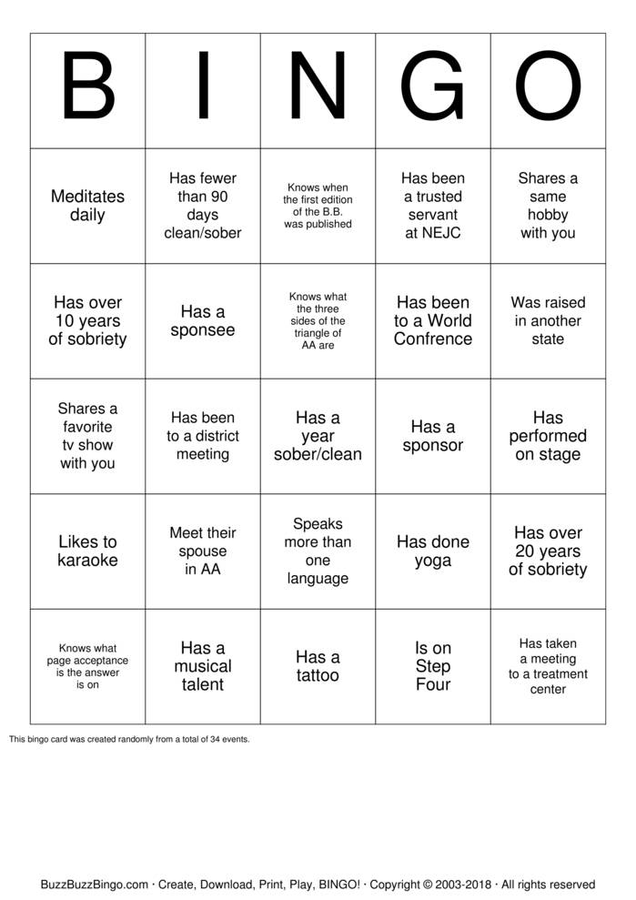 Recovery And Addiction Bingo Cards To Download Print And Customize recovery-and-addiction-bingo-cards-to-download-print-and-customize