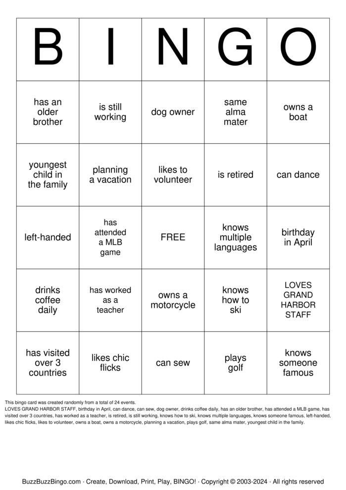 Meet & Greet Bingo Cards to Download, Print and Customize!