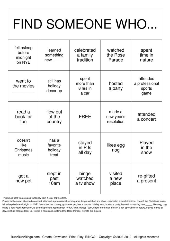 Winter Break Bingo Cards to Download, Print and Customize!